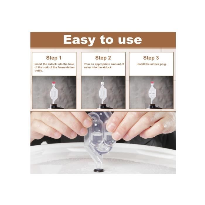 2PCS Fermentation Airlock Barboteur Fermentation SAS de Fermentation ...