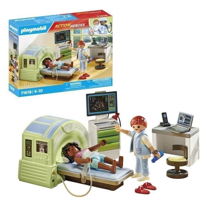 PLAYMOBIL 71618 Scanner médical avec patiente, City Life, L'Hôpital, 29 ...