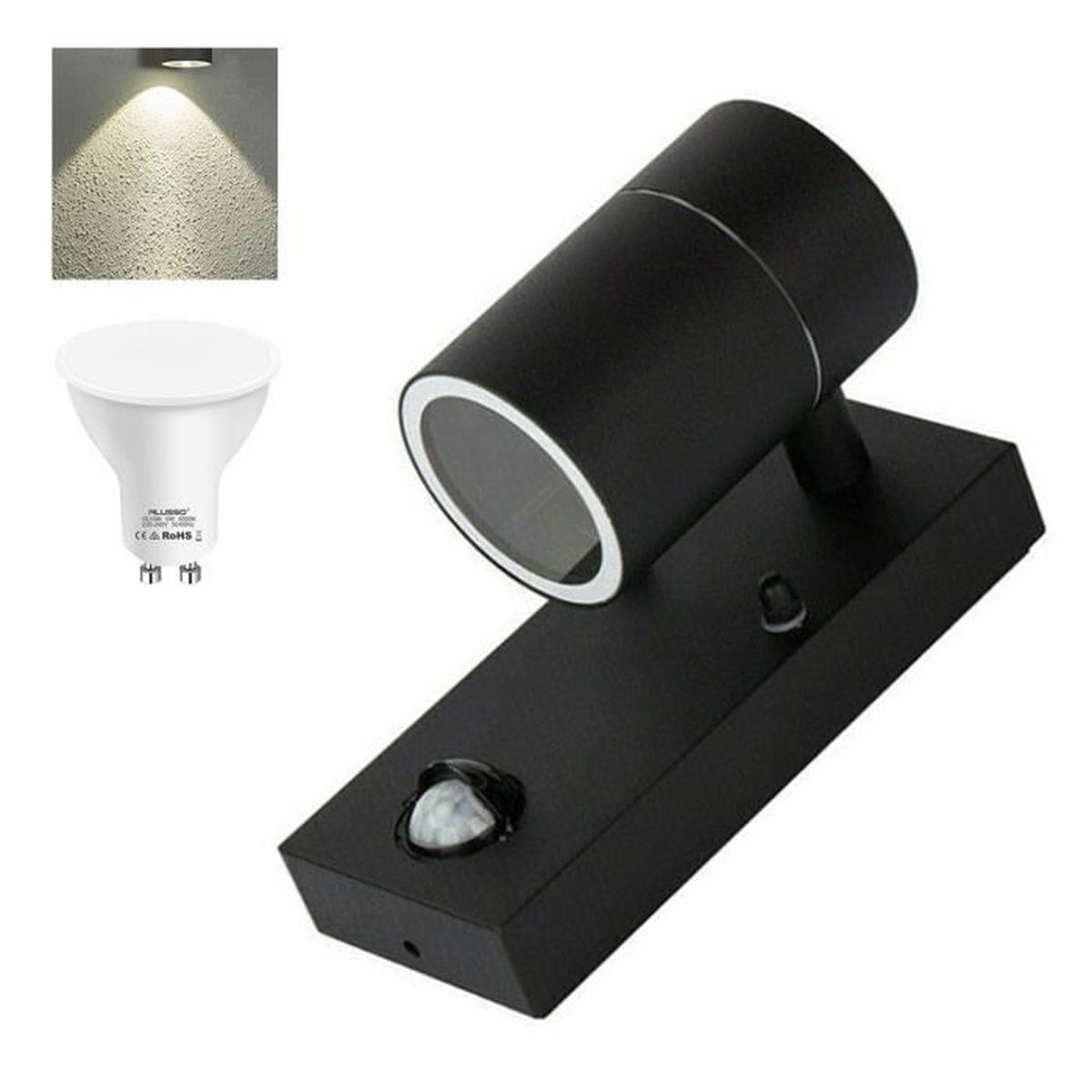 Led Applique Extérieure Haut Et Bas Avec Détecteur De Mouvemen Avec