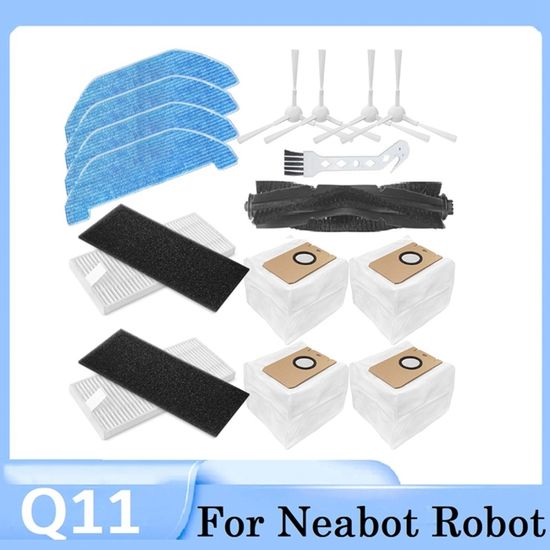 16 PièCes pour Q11 Robot Aspirateur Accessoires Main CôTé Brosse ...
