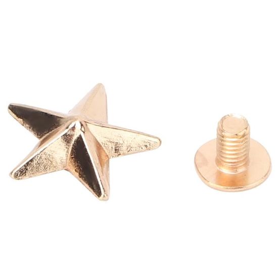 Rivet de vêtement 10 pièces en métal étoile goujon Rivet pointe vis ...