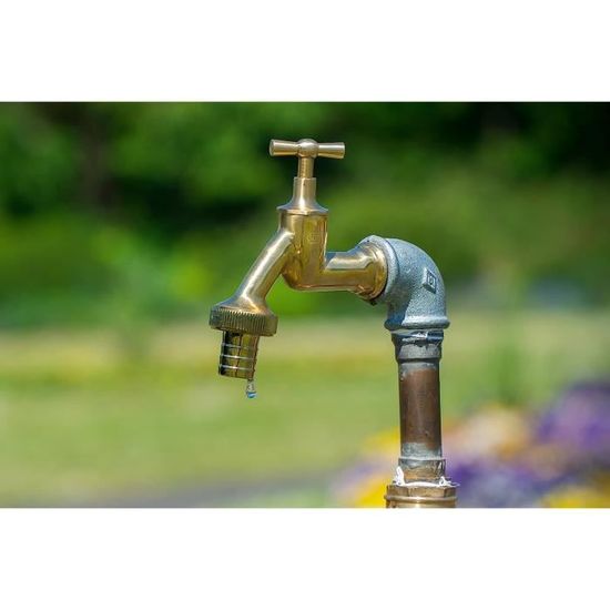 Robinets De Jardin - 1/2 Robinet Extérieur Tuyau Puisage Laiton ...
