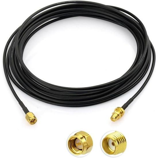 Câble d'extension SMA Femelle BulkHead à SMA,Antenne Droite - Cdiscount ...