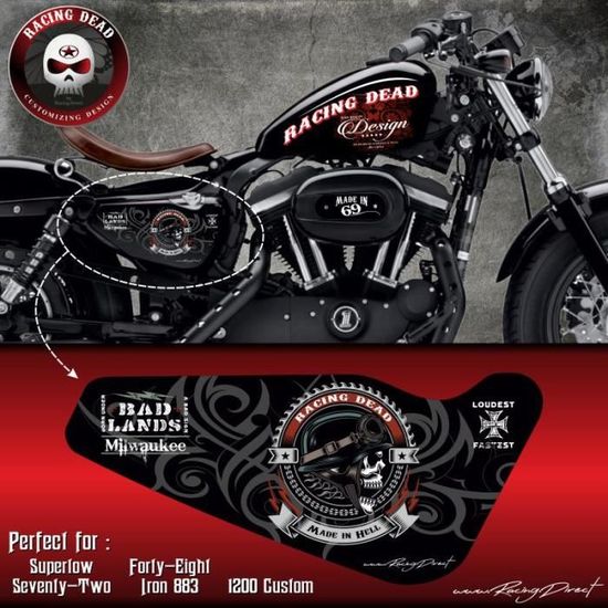 Stickers - Harley Davidson - Sportster - Lot de 2 - Prêt à coller ...
