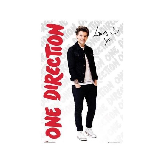 Affiche One Direction Louis Logo - Cdiscount Maison