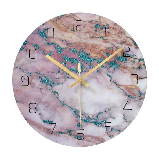 Verre Persillage Décoratif Moderne Grande Horloge Murale Non Coutil ...