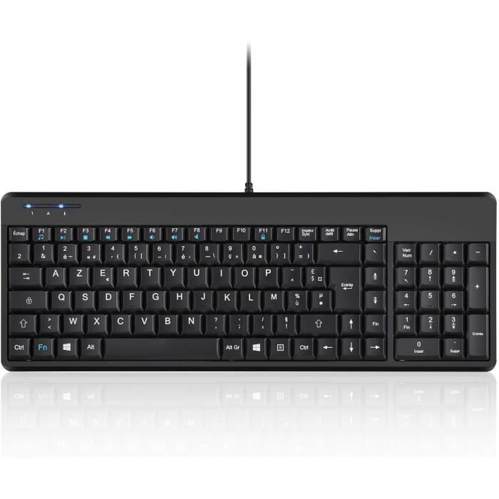Periboard-220 u, clavier filaire usb pour windows – format compact 39,8 ...