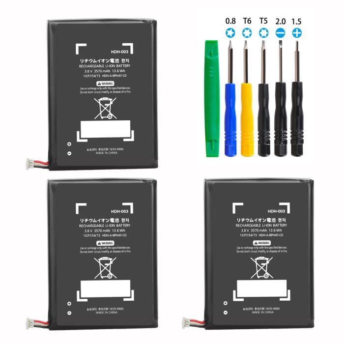 3 batteries - 3570mah HDH-003 HDH003 Eddie ion Rechargeable BatBR HDH ...