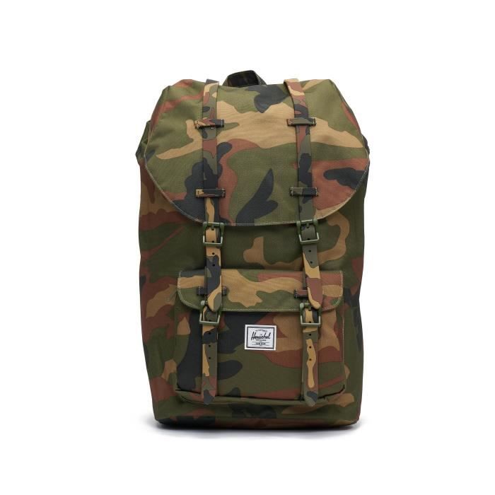 Sac à Dos Little America - Herschel - Camouflage - Vert - Adulte - Dos ...