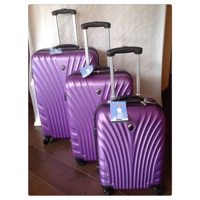 BELLCAFU Set de 3 valises de voyage à coque rigide