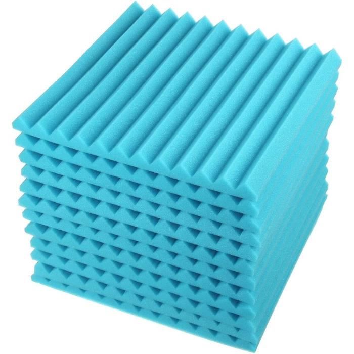 24Pcs Panneaux Acoustiques Tuiles Studio Isolation Acoustique Mousse À ...