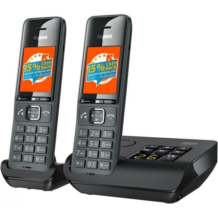 Téléphone Dect Sans Fil Avec Répondeur Design Élégant Qualité Audio ...