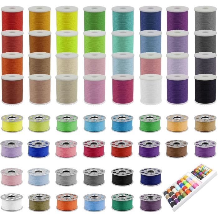 60 Pieces Fil A Coudre, Fil Couture De Couleurs, Fil Machine A Coudre ...