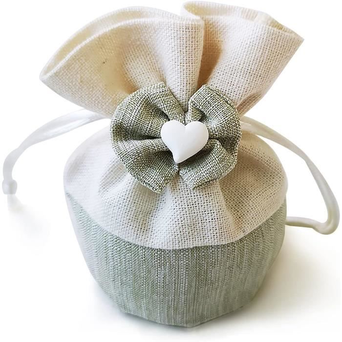 5Pcs Sac Cadeau En Coton. Utilisé Comme Sachet Cadeau, Contenant ...