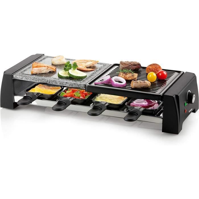 Domo Raclette Stonegrill (DO9190G) 8 people - Cdiscount Electroménager