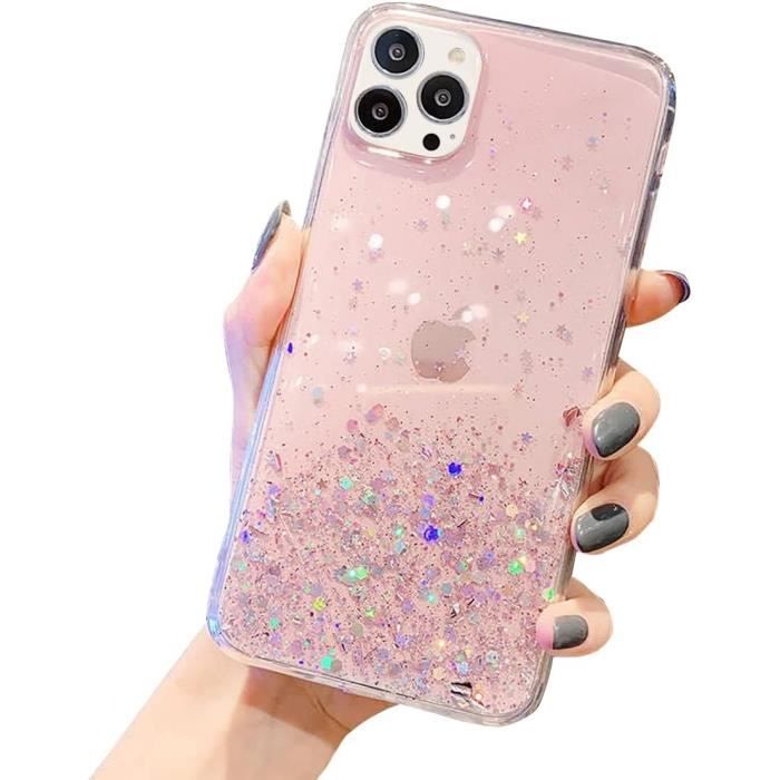 Coque Iphone 15 Pro Max Crystal Paillettes 6. Pouces, Coque Silicone ...