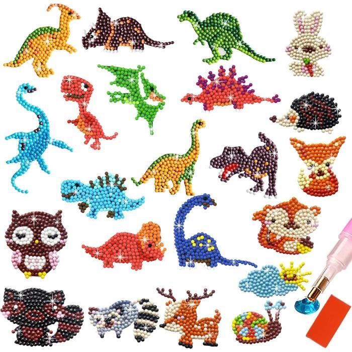 Diamond Painting - Animaux Dinosaures - Kit De Bricolage Pour Enfants ...