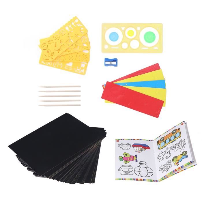 Scratch Paper Kit Scratch Paper Craft Art, Graffiti Book Scratch Paper ...