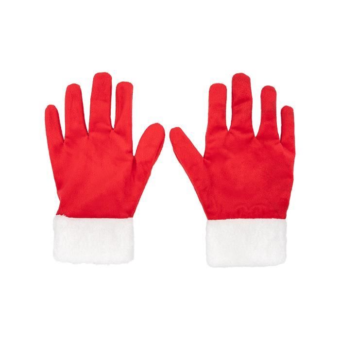 Déguisement Adulte Accessoires 123483 FUNIDELIA Gants de Père Noël ...