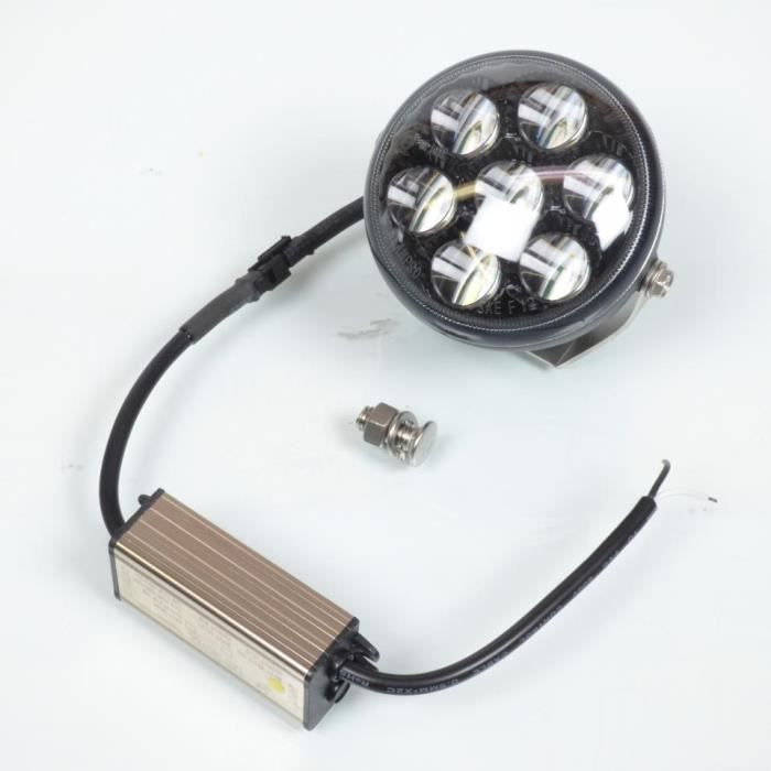 Projecteur phare additionnel rond LED 12V 21W pour moto Quad Buggy ...