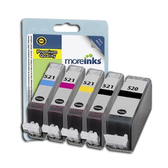 5 Moreinks Cartouches d'encre Compatibles pour Imprimante Canon Pixma ...