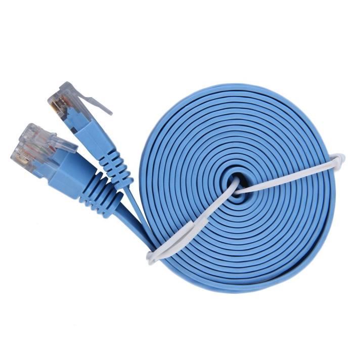 CAT5E câble ethernet 3m réseau LAN câble fiches RJ45 pour Nintendo ...