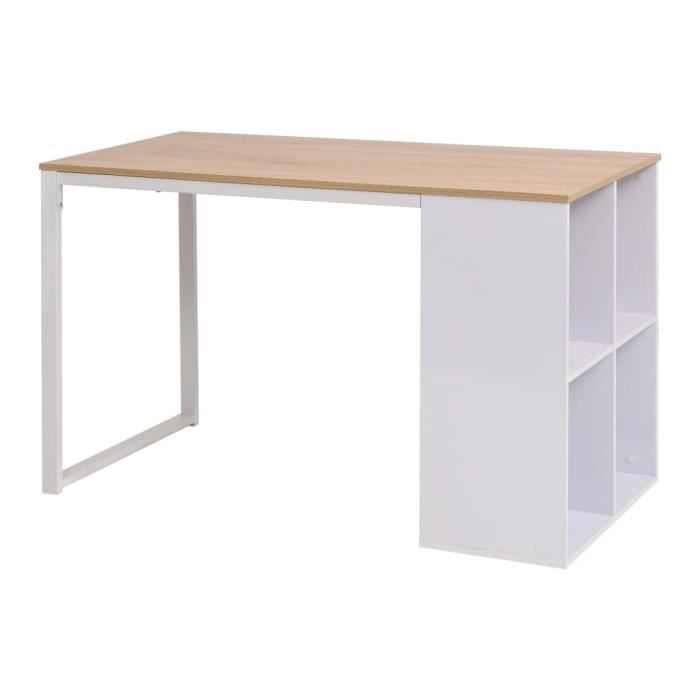 CHIC MEUBLE• Table de bureau-Table d'écriture Contemporain 120x60x75 cm ...