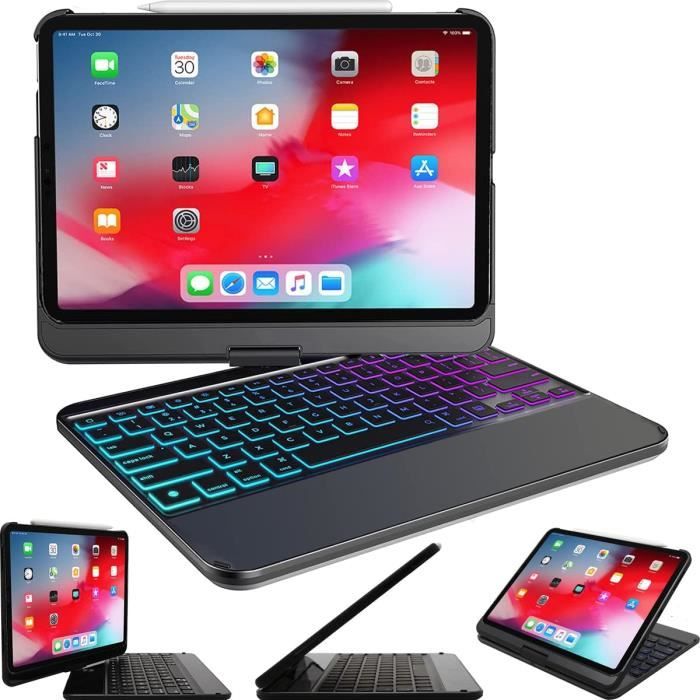 Ipad Pro 11 (2020-2Nd Gen) Clavier, [Noir]i Clavier Bluetooth Sans Fil ...
