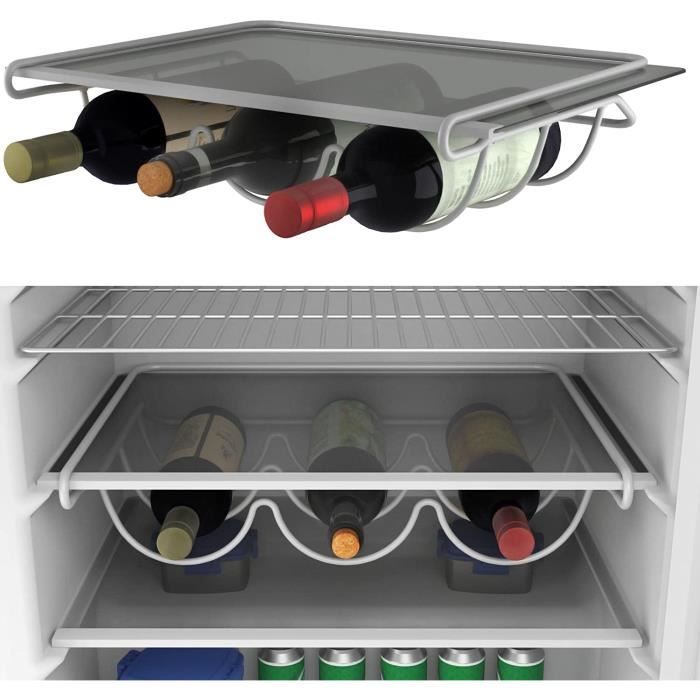 BearTop Rangement Bouteille frigo de Metal Inoxydable Stable Range ...