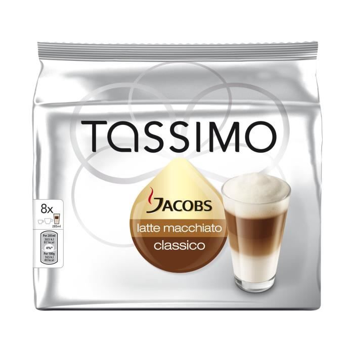 TASSIMO Jacobs Latte Macchiato classico, 8 tasses - Cdiscount Au quotidien