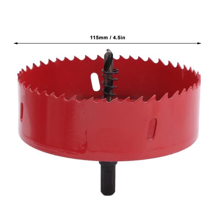 2 pcs Scie ronde bimétallique pour panneau en aluminium trou de feuille ...