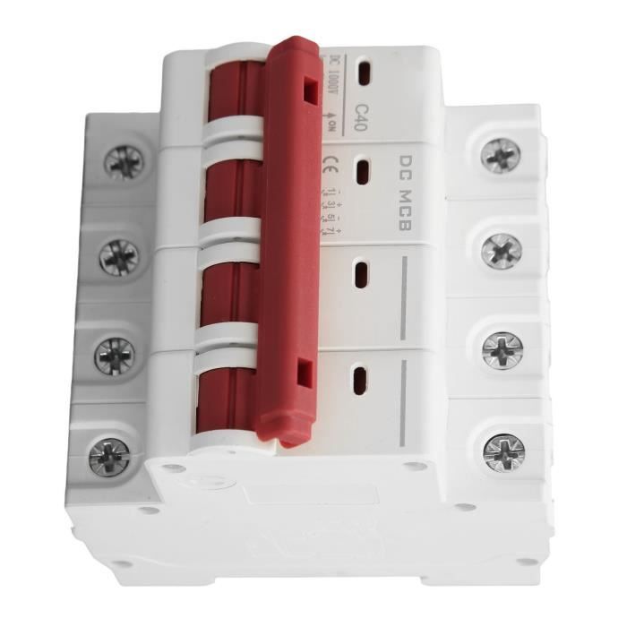 Cikonielf Disjoncteur CC 4P 4P DC Disjoncteur Arc Extinction Rapide Découplage Miniature ...