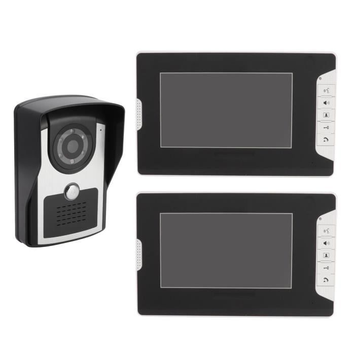 Dioche Visiophone Interphone Porte Smart Double Moniteur, Sonnette ...