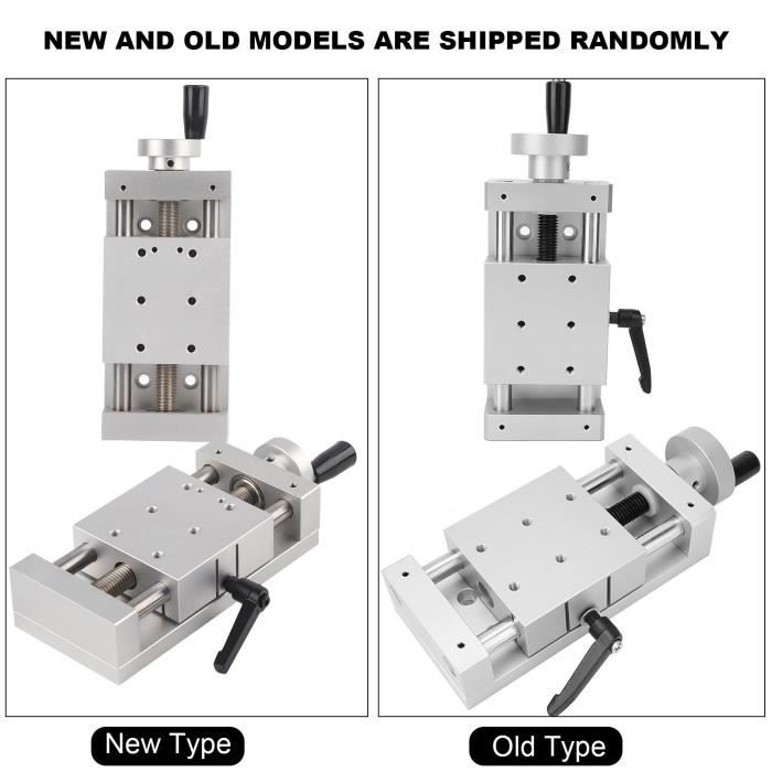 GOTOTOP Table coulissante d'étape manuelle KA80-1402-50 alliage d ...