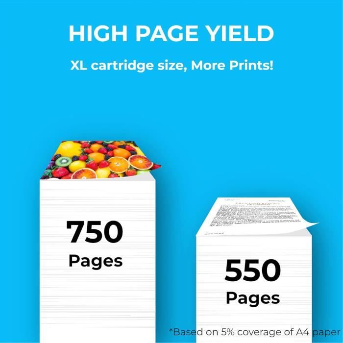 364XL Cartouche d'encre Compatible avec HP 364 364 XL Multipack (Noir ...