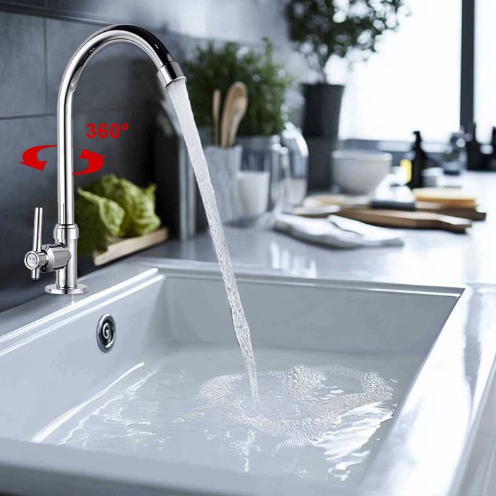 INF Robinet d'eau froide simple de forme incurvée - Cdiscount Jardin