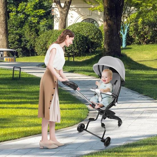 SUPFINE Poussette Parapluie Compacte - 4 Roues Eva - Convient De 8 Mois ...