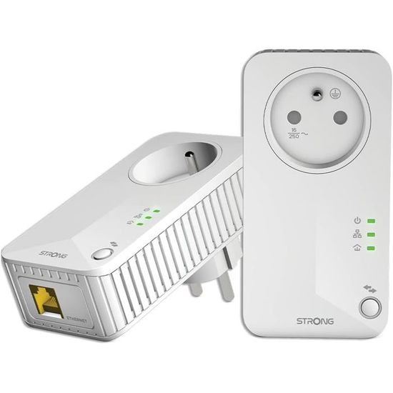STRONG Powerline 600 Kit Contains 2 Powerline Adapters Up to 600 Mbps ...