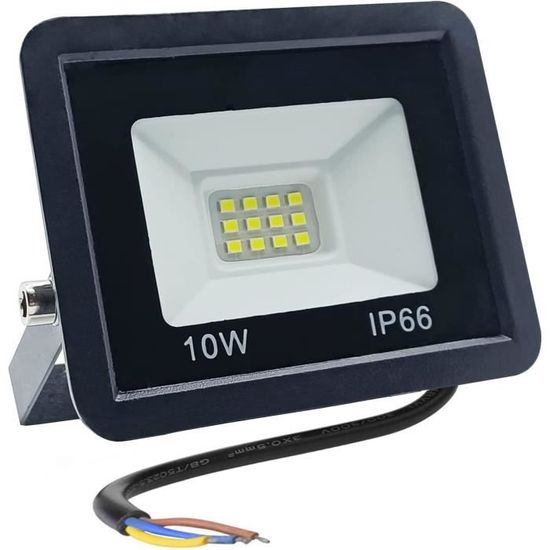 Projecteur LED 10W LEDs Eclairage Exterieur 850LM IP66 Imperméable spot led exterieur Super ...