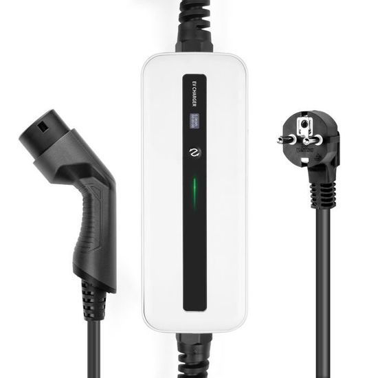 10 / 16A Chargeur EV portable Type 2 IEC 62196-2 EVSE Câble de charge ...