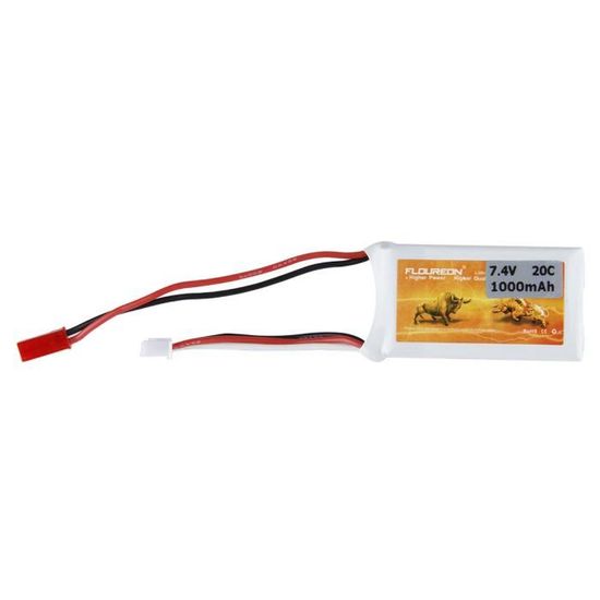 FLOUREON 2S Lipo Batterie 7.4V 1000mAh 20C pour RC Voiture Camion RC ...