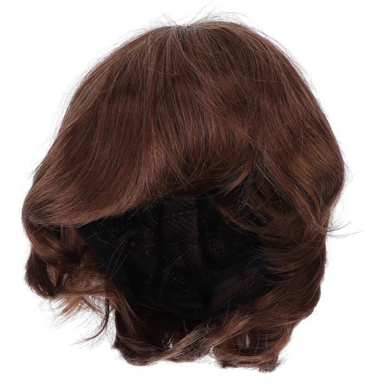 Perruque courte homme - QQMORA - Marron clair - Aspect naturel ...