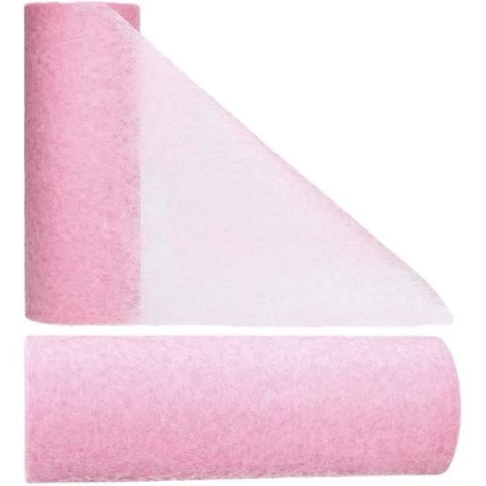 AmaCasa - Chemin de table - En non-tissé - Motif floral - 17,5 cm x 25 m - Pour mariage et ...