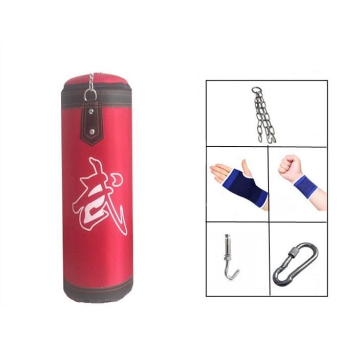 Sac de sable rouge de boxe, sac de frappe MMA de Fitness, de Sport, de ...