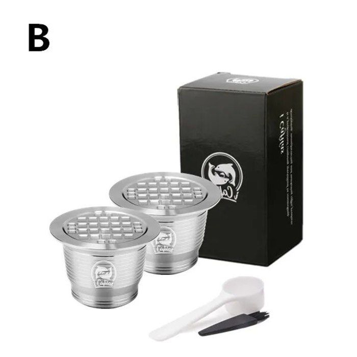 Capsule rechargeable de Nespresso,en acier inoxydable 2019,réutilisable ...