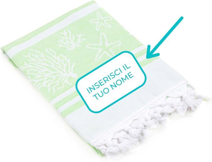 Serviette de Plage Personnalisable, Serviette de Mer avec Pompons Colorés, Paréo Plage en Coton ...