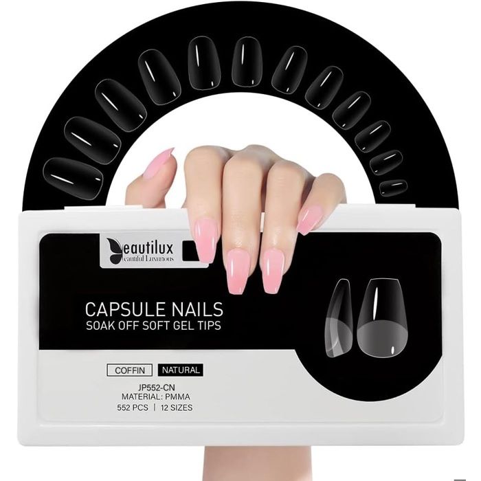 Beautilux Capsule Americaine Ongle Ballerine Court Capsules Ongles ...