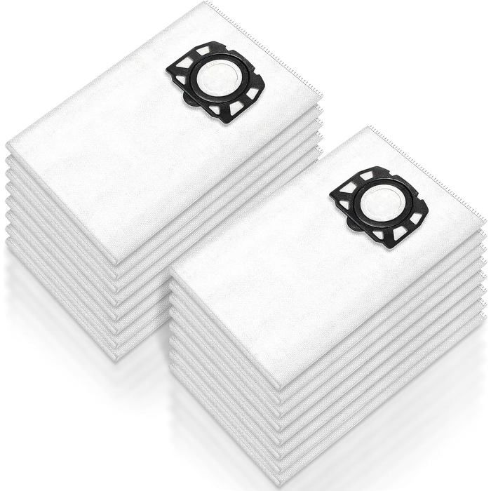 Kfi 357 Lot De 16 Sacs D'Aspirateur Pour Kärcher Wd2 Plus / Wd3 / Wd3 ...