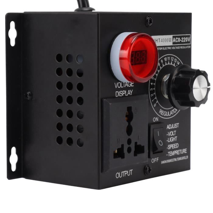 Akozon Régulateur de tension électronique 4000 W Régulateur de Tension électronique SCR 4000W à ...