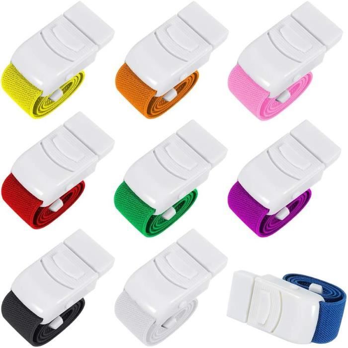 Lot de 9 garrots de premiers secours à boucle pour tourniquet d'urgence ...
